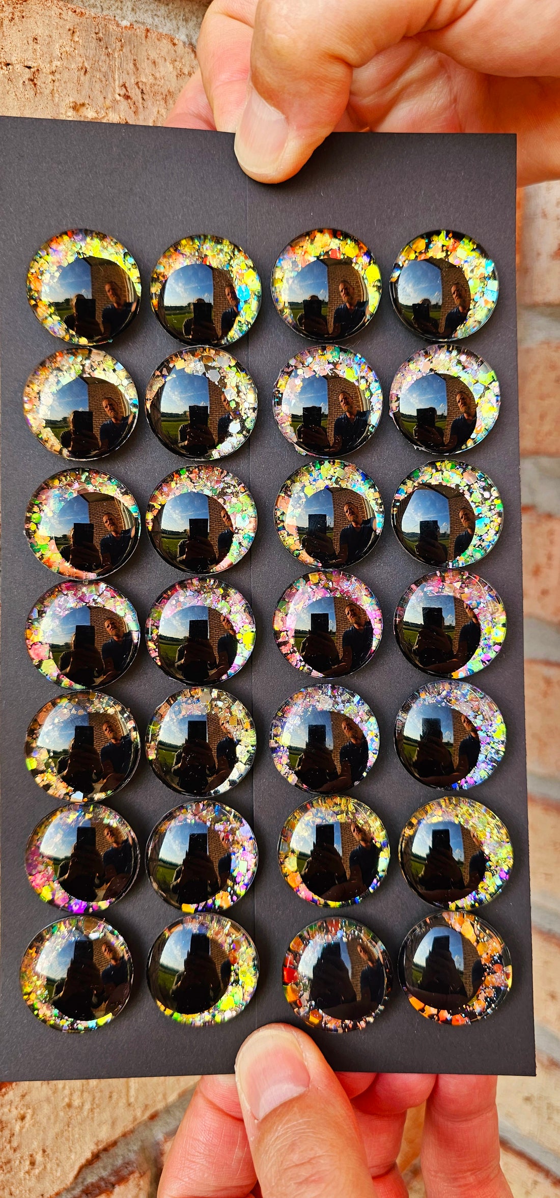 Bundle and Save Crystal Gleam Mix Collection Handpainted Glitter Sinke ...